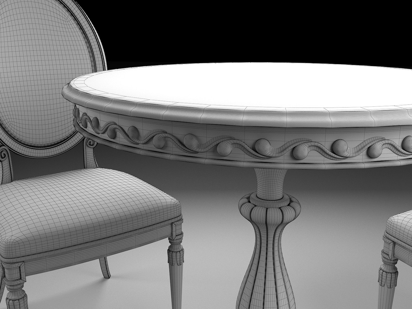 3D model chair european set - TurboSquid 1538171
