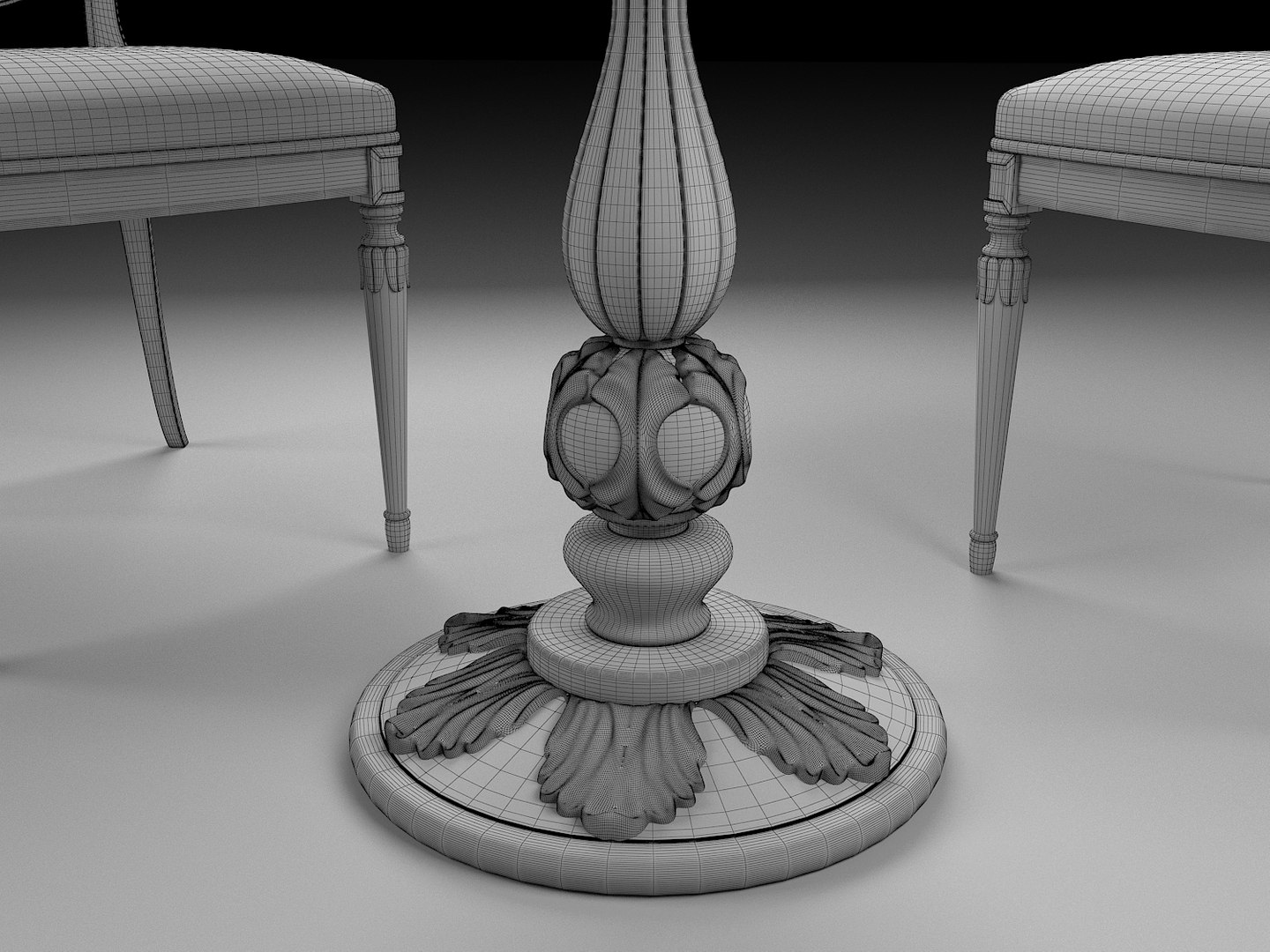 3D model chair european set - TurboSquid 1538171