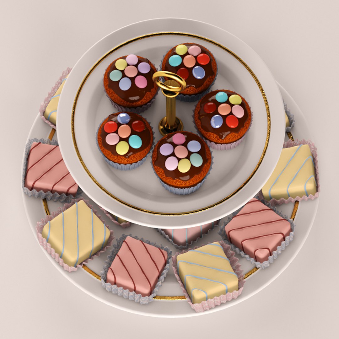 3d Cakes V-ray Realistic Model