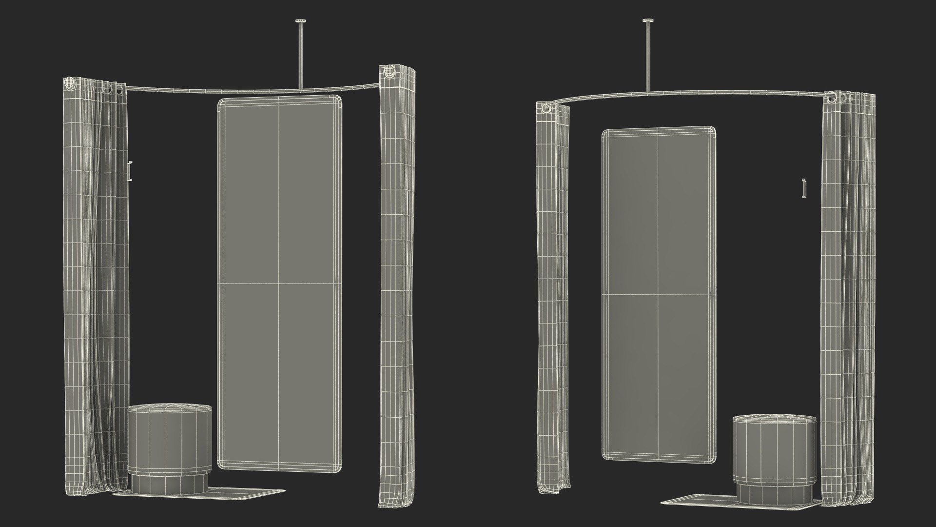 3D Open Fitting Room Modern - TurboSquid 2056237