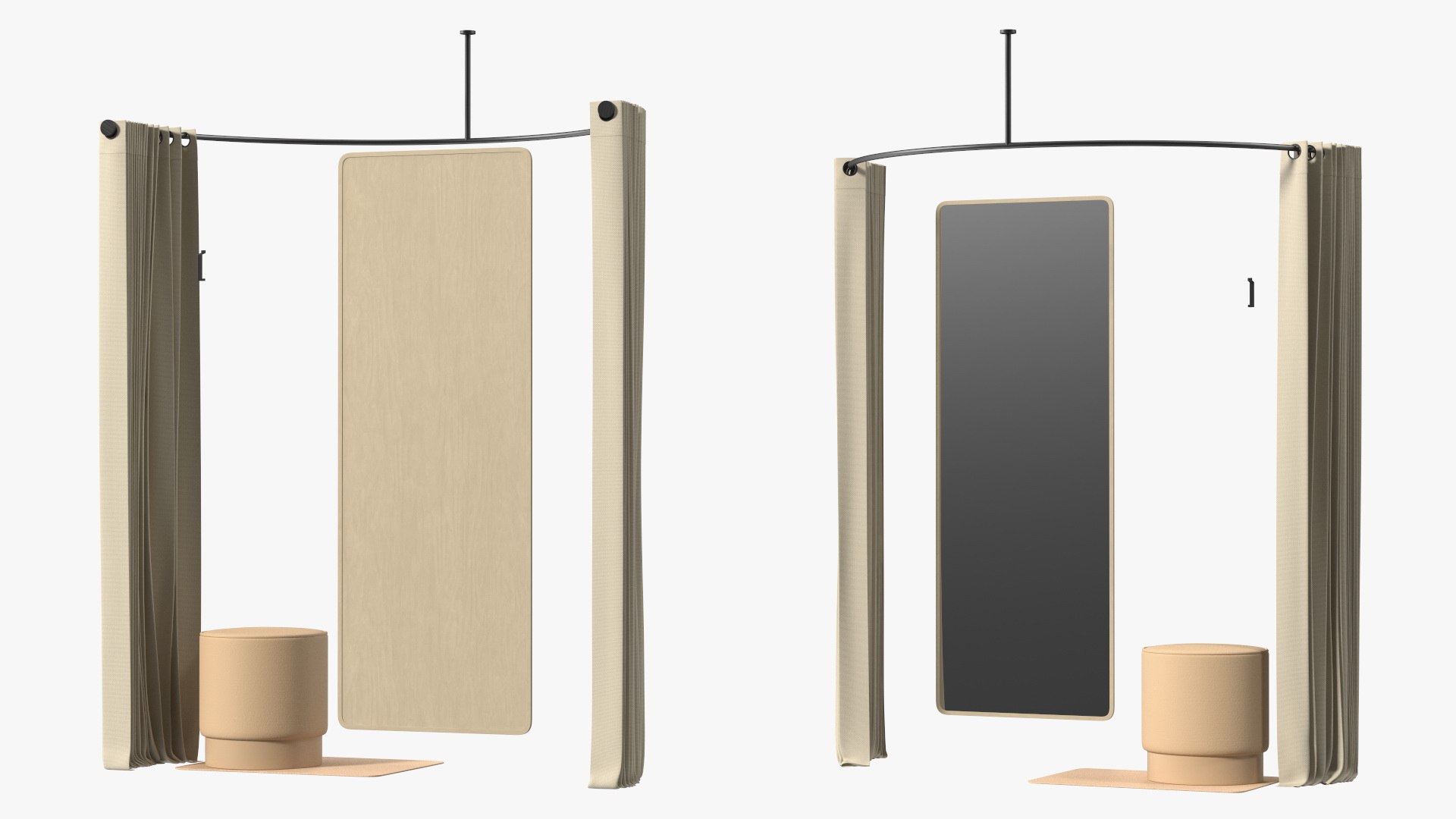 3D Open Fitting Room Modern - TurboSquid 2056237