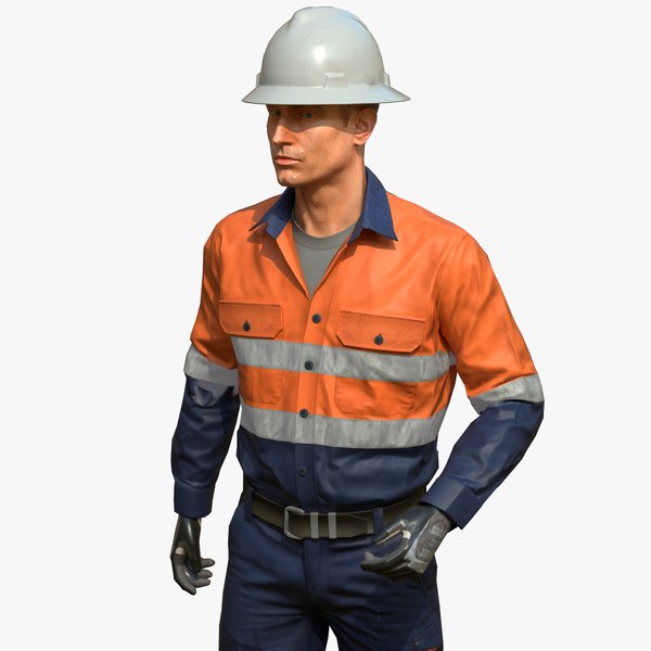 Workman Mining Safety Glen Hi Vis 자켓 3D 모델 - TurboSquid 1336529