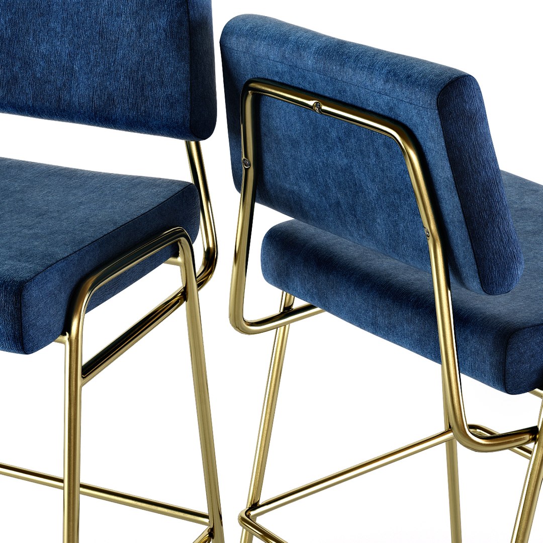 Wire Frame Bar Stool 3D - TurboSquid 1340832