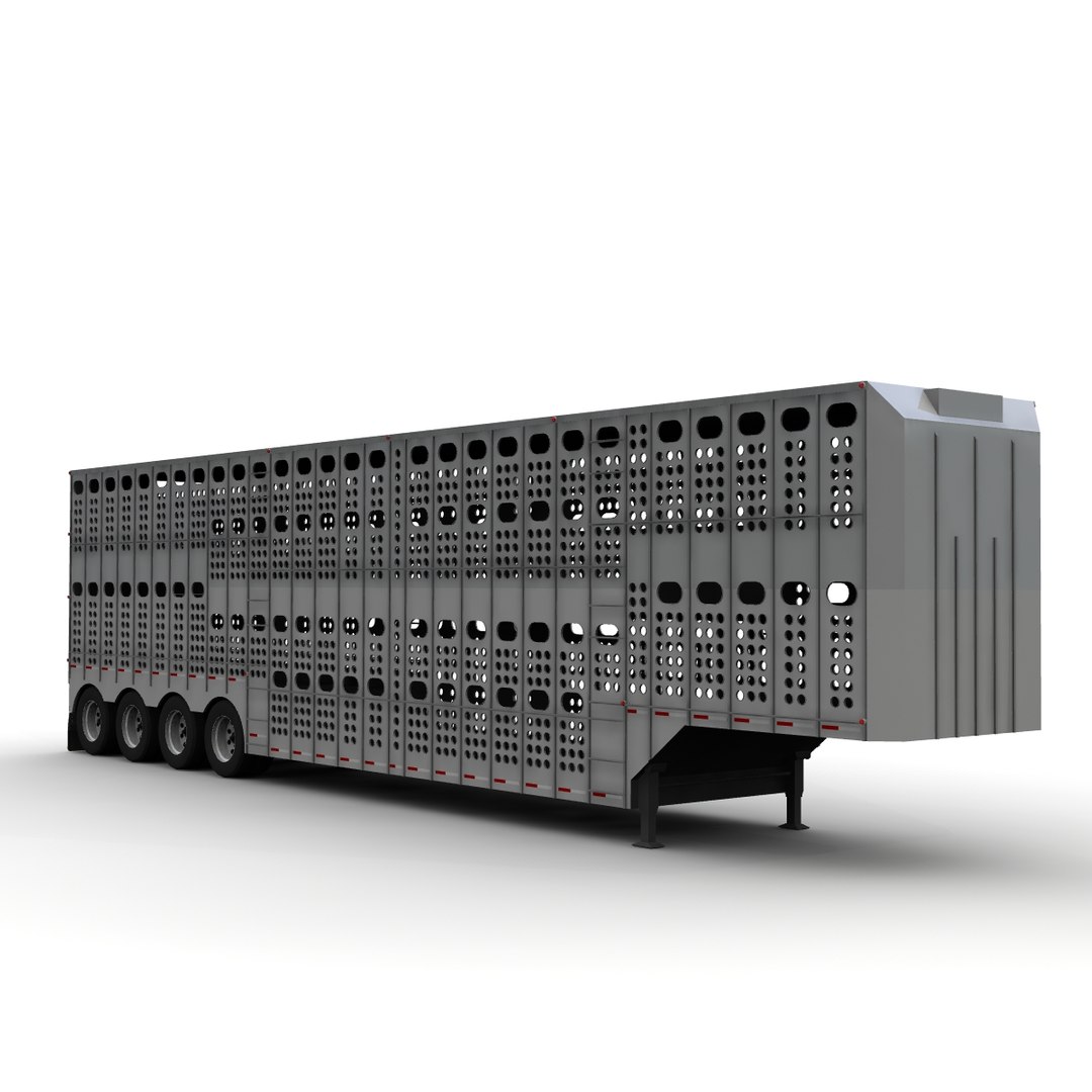 Merritt 53ft Quad Axle 3d Model