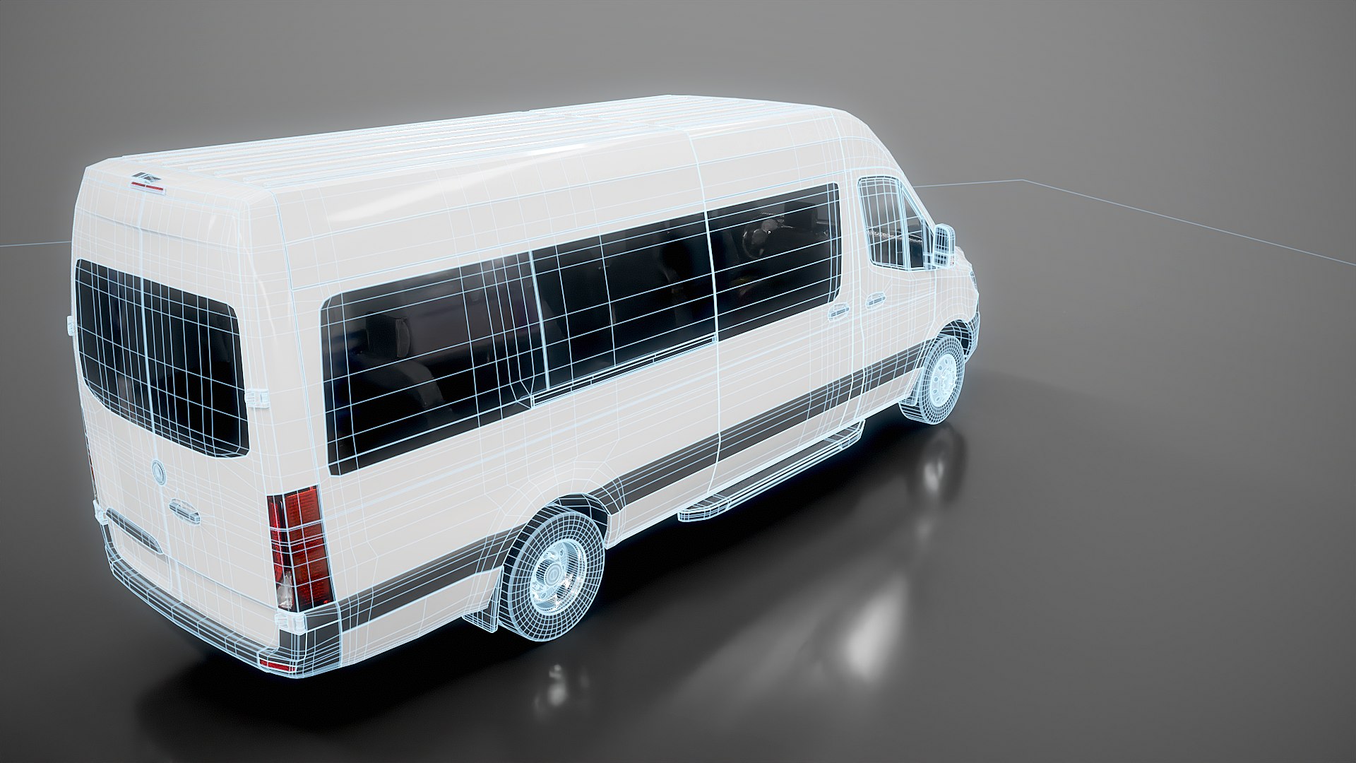 Modern Shuttle Bus Model - TurboSquid 2365055