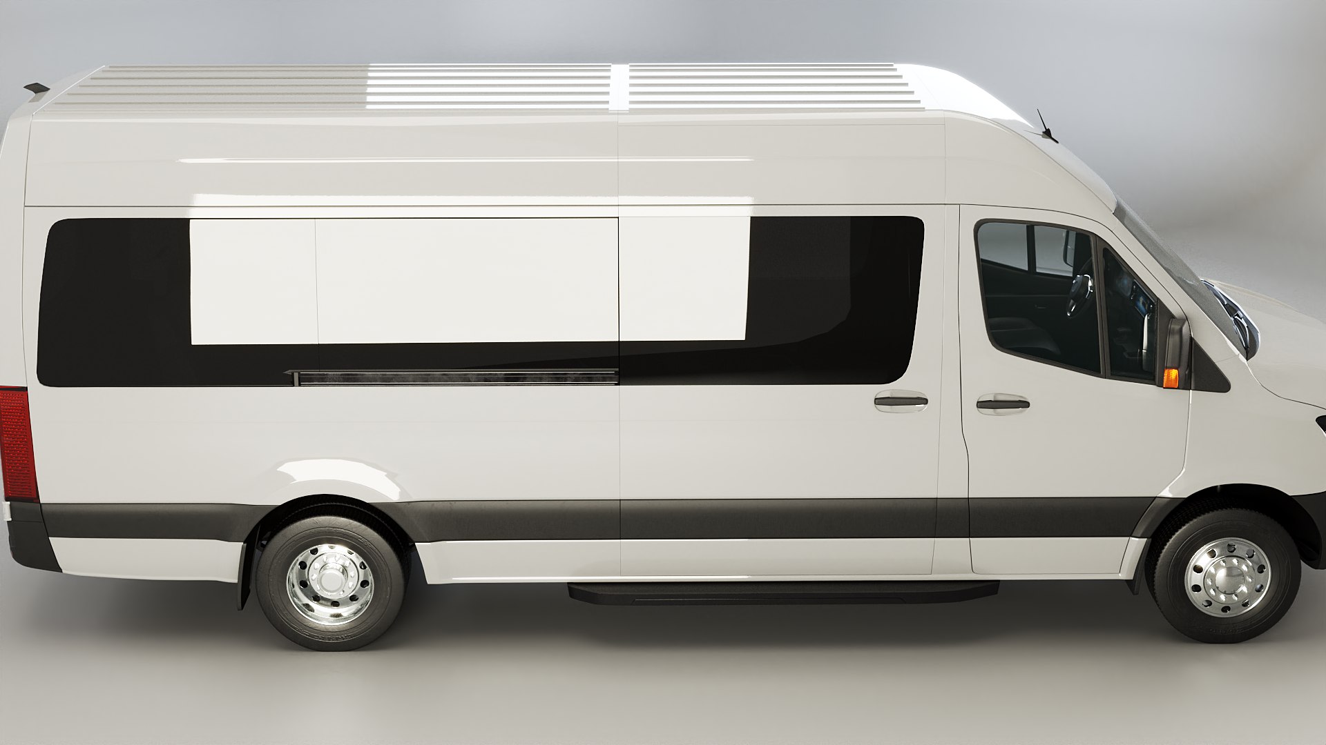 Modern Shuttle Bus Model - TurboSquid 2365055