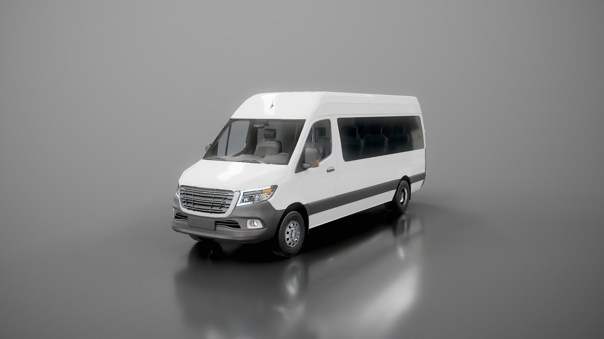 Modern Shuttle Bus Model - TurboSquid 2365055