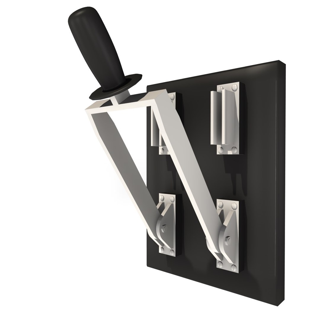 Realistic Knife Switch Double C4d