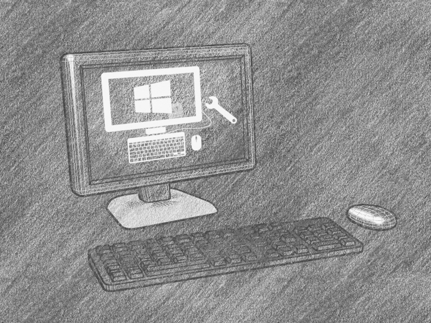 computer keyboard 3d model