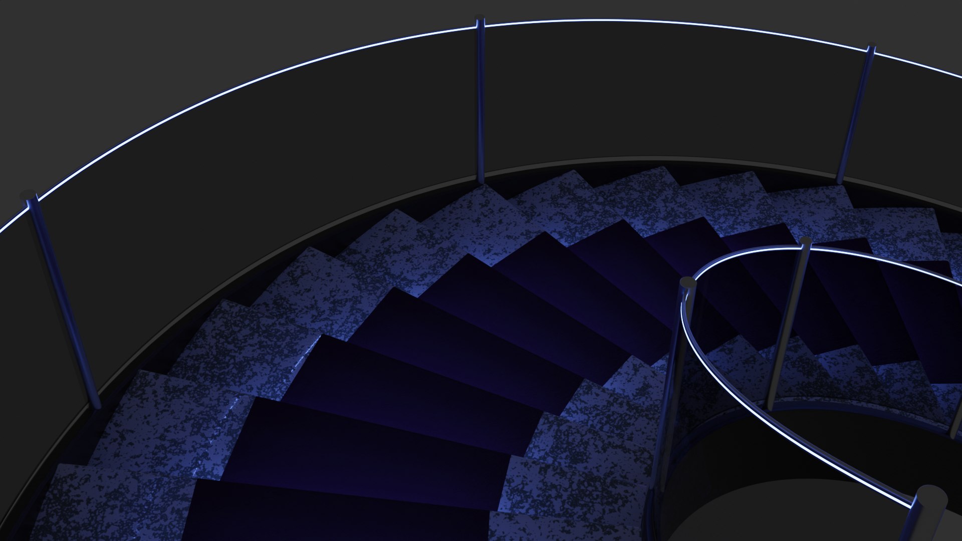 3D Modern Architectural Spiral Staircase Model - TurboSquid 2075605
