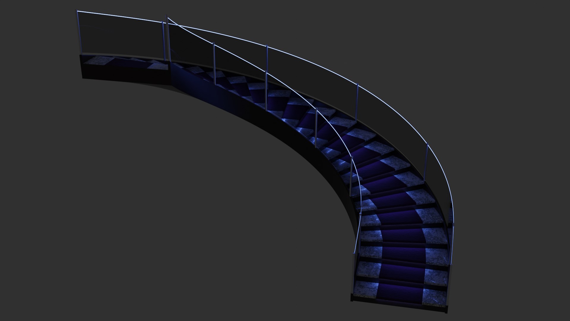 3D Modern Architectural Spiral Staircase Model - TurboSquid 2075605