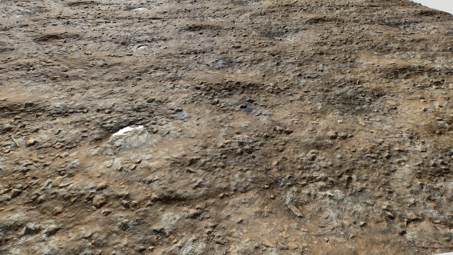 Muddy Terrain And Puddles 5 PBR 3D Model - TurboSquid 2429649