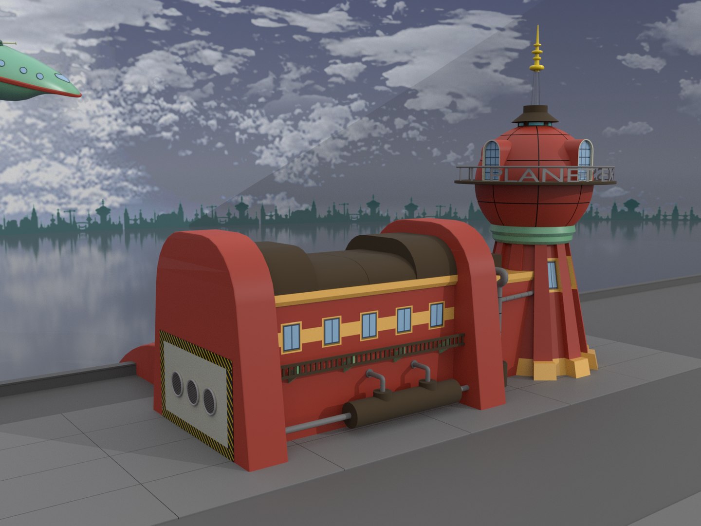 Cartoon Futurama Bender 3D Model - TurboSquid 1491963