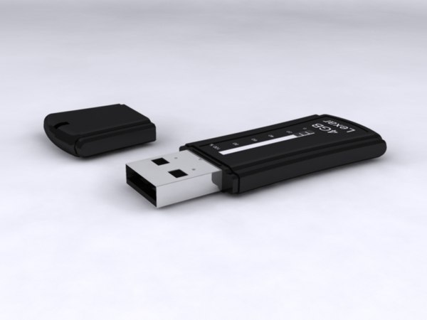 usb flash drive 3d model