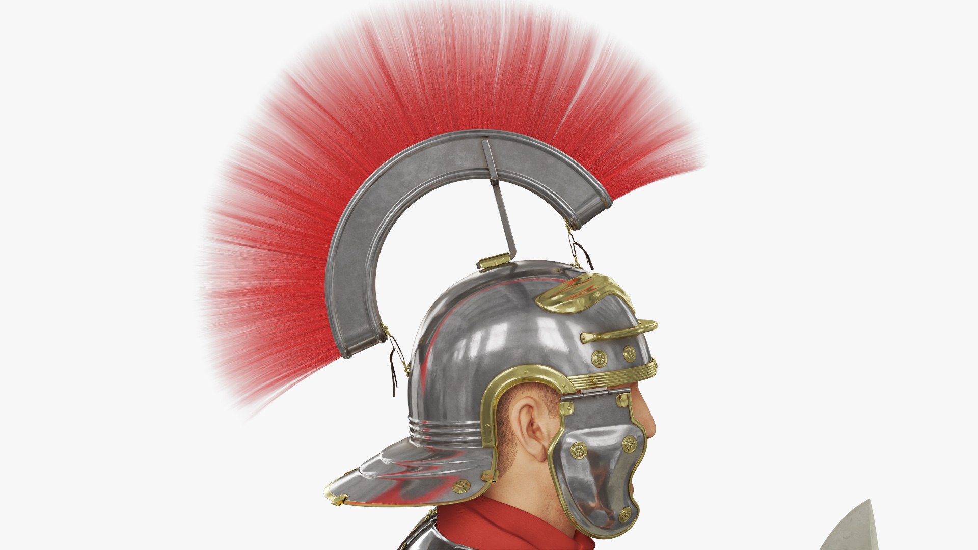 Roman Warrior Holding Fasces Symbol Fur 3D Model - TurboSquid 2423104