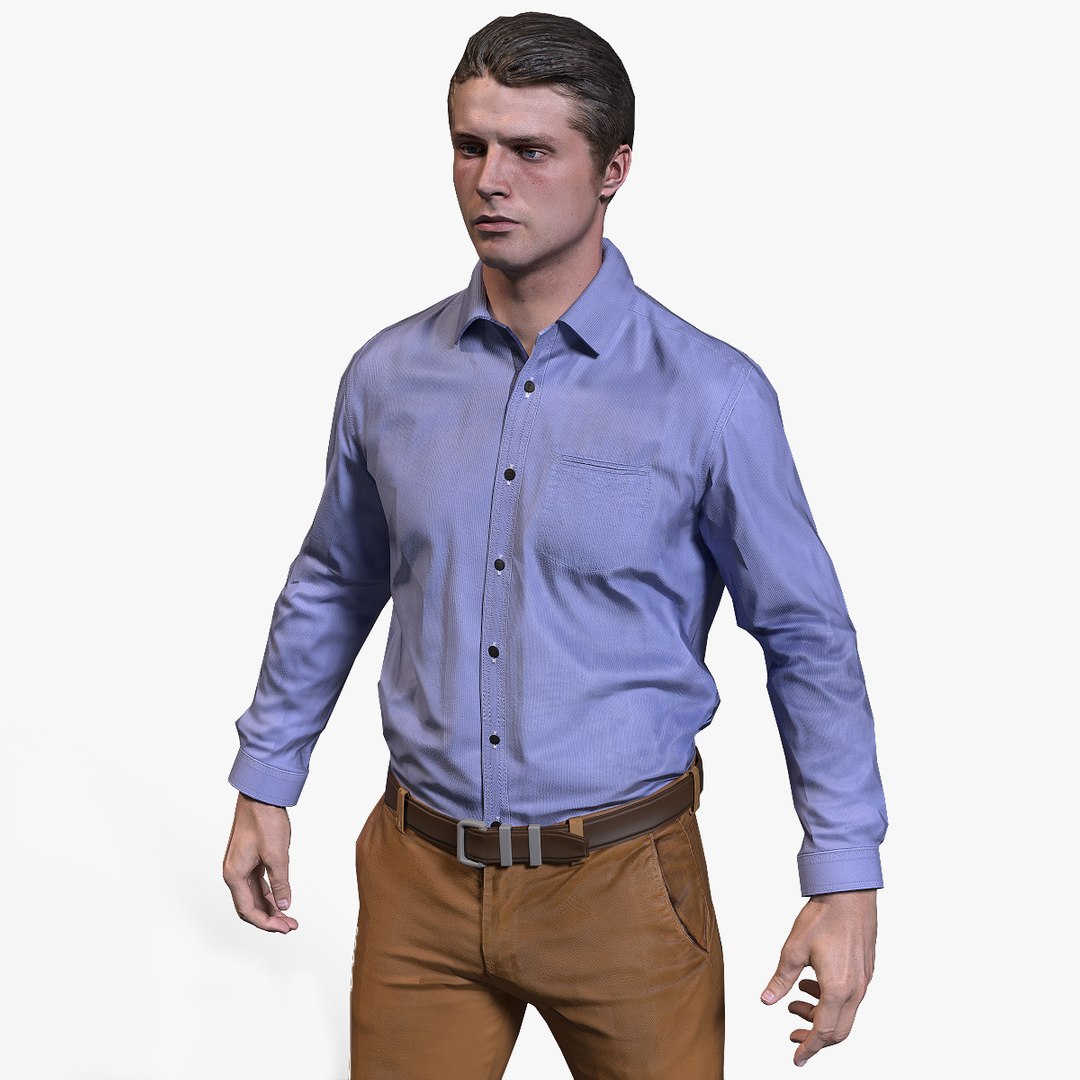 Male Office 3D Model - TurboSquid 1246828