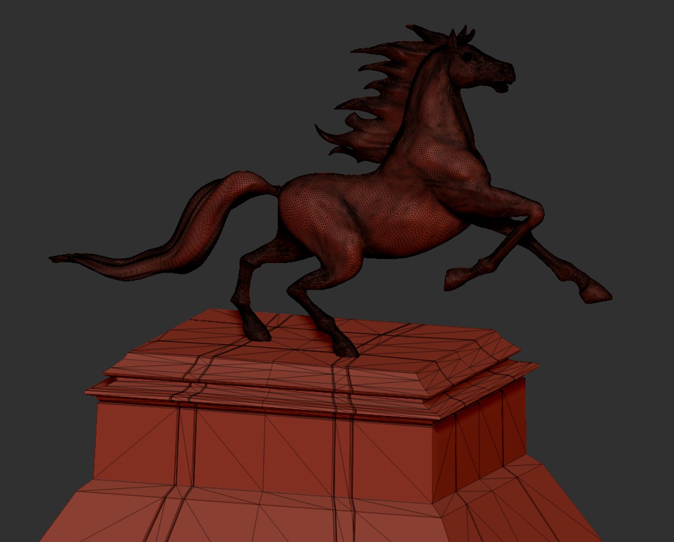 3D Model Horse Sculpture - TurboSquid 1610170