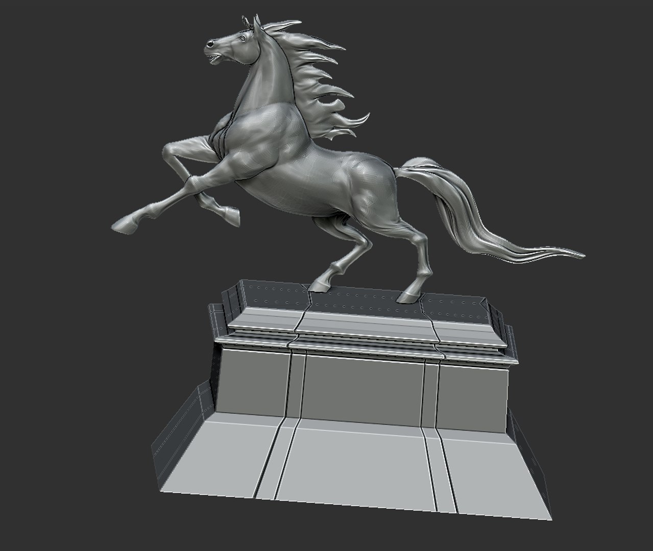3D Model Horse Sculpture - TurboSquid 1610170