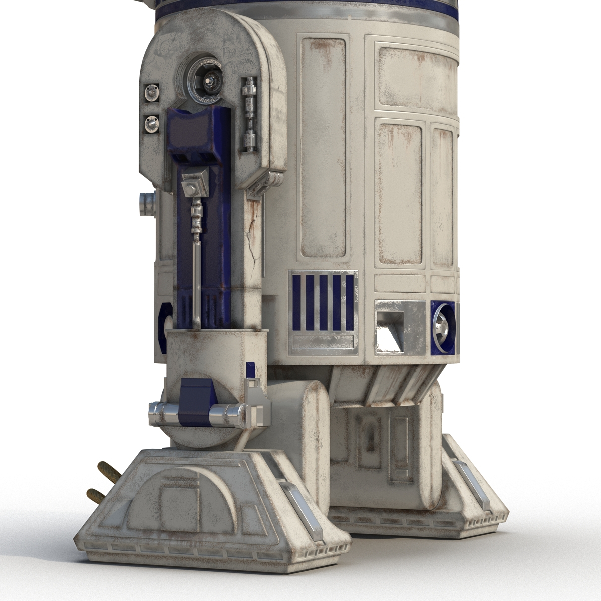 r2 d2 rigged modeled 3d model