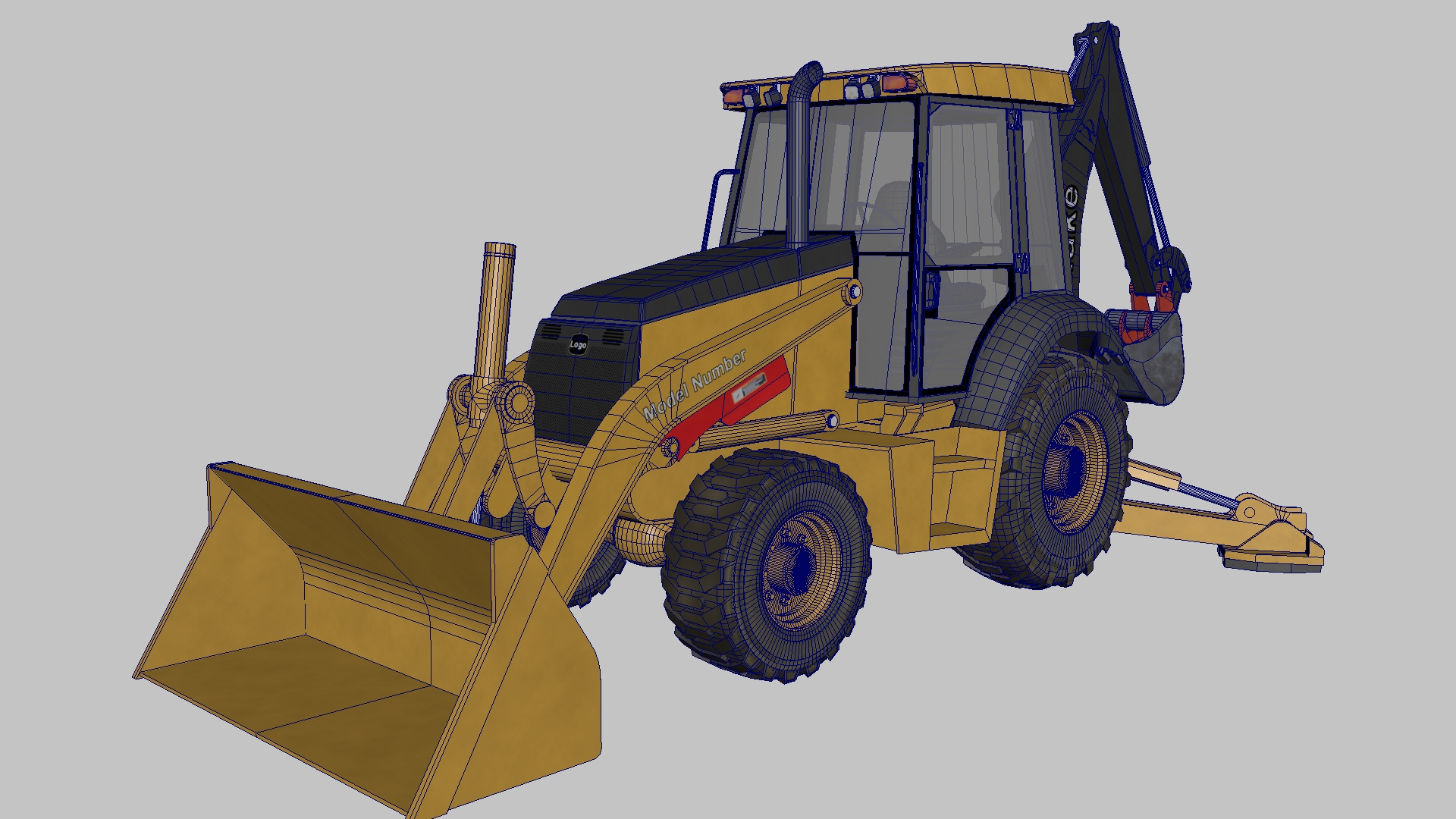 Backhoe loader 3D model - TurboSquid 1706362