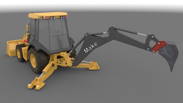Backhoe loader 3D model - TurboSquid 1706362