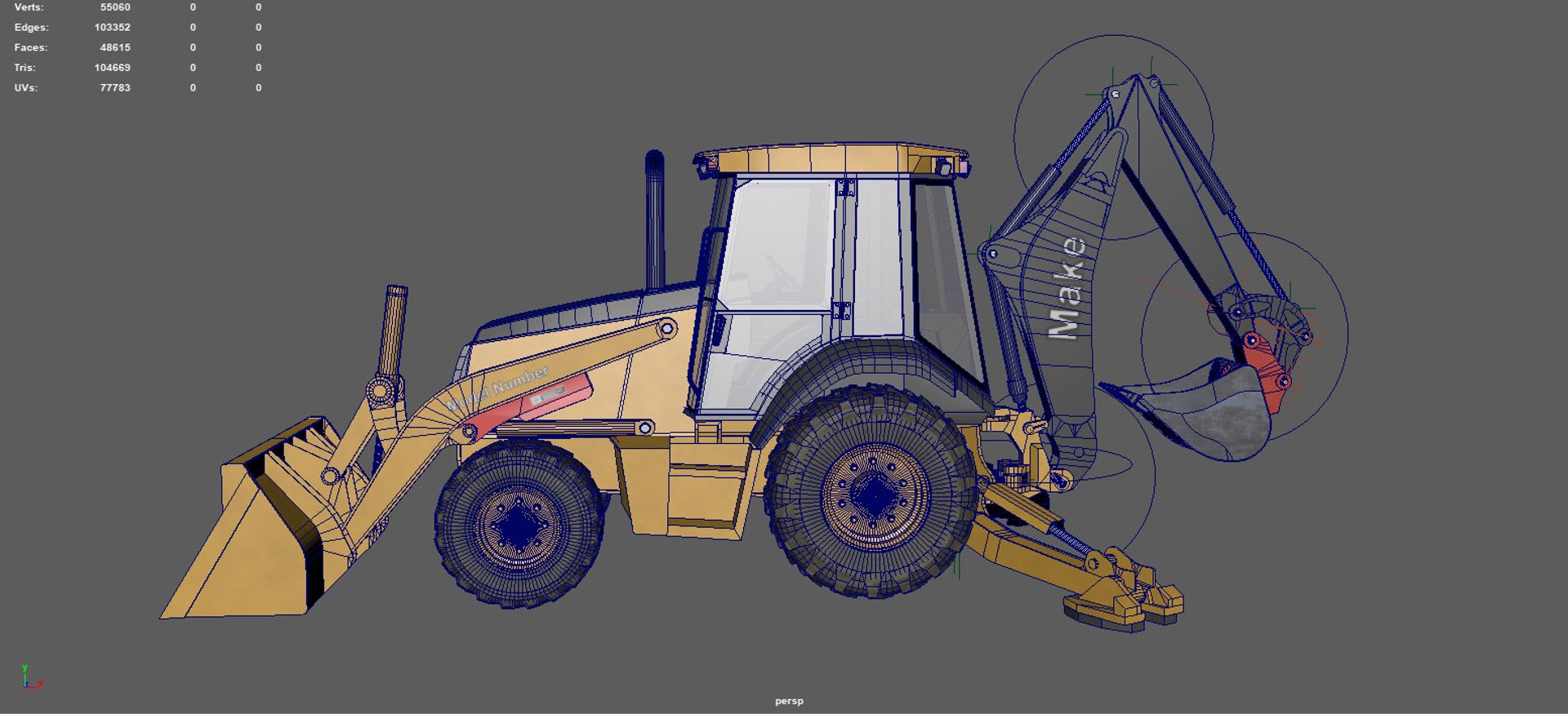 Backhoe Loader 3D Model - TurboSquid 1706362