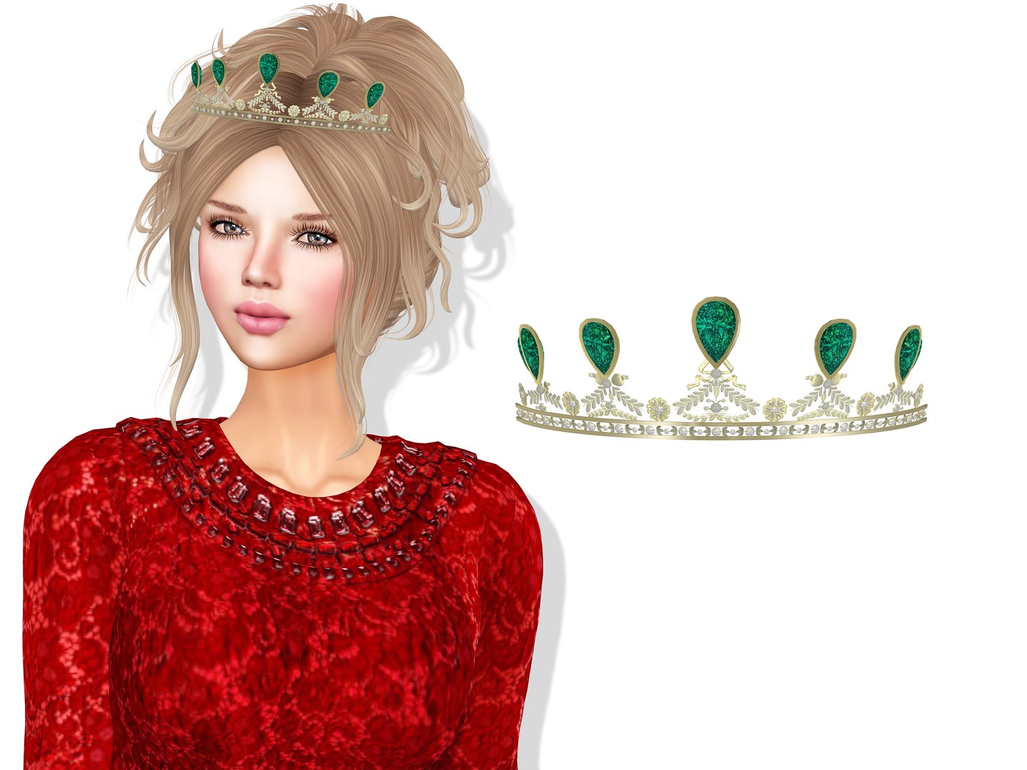 Princess Crown 3D model - TurboSquid 1858234