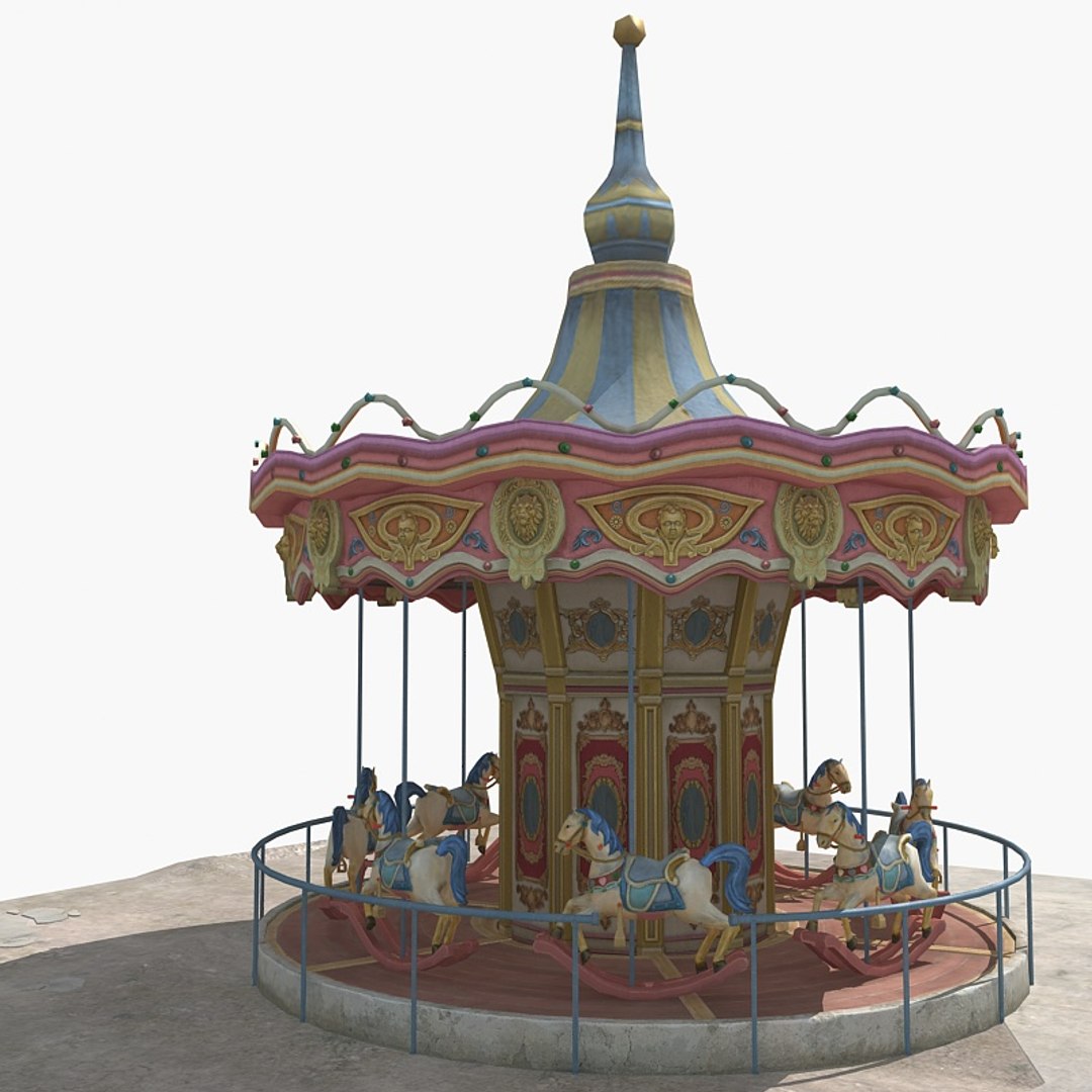 3D Carousel - TurboSquid 1494222