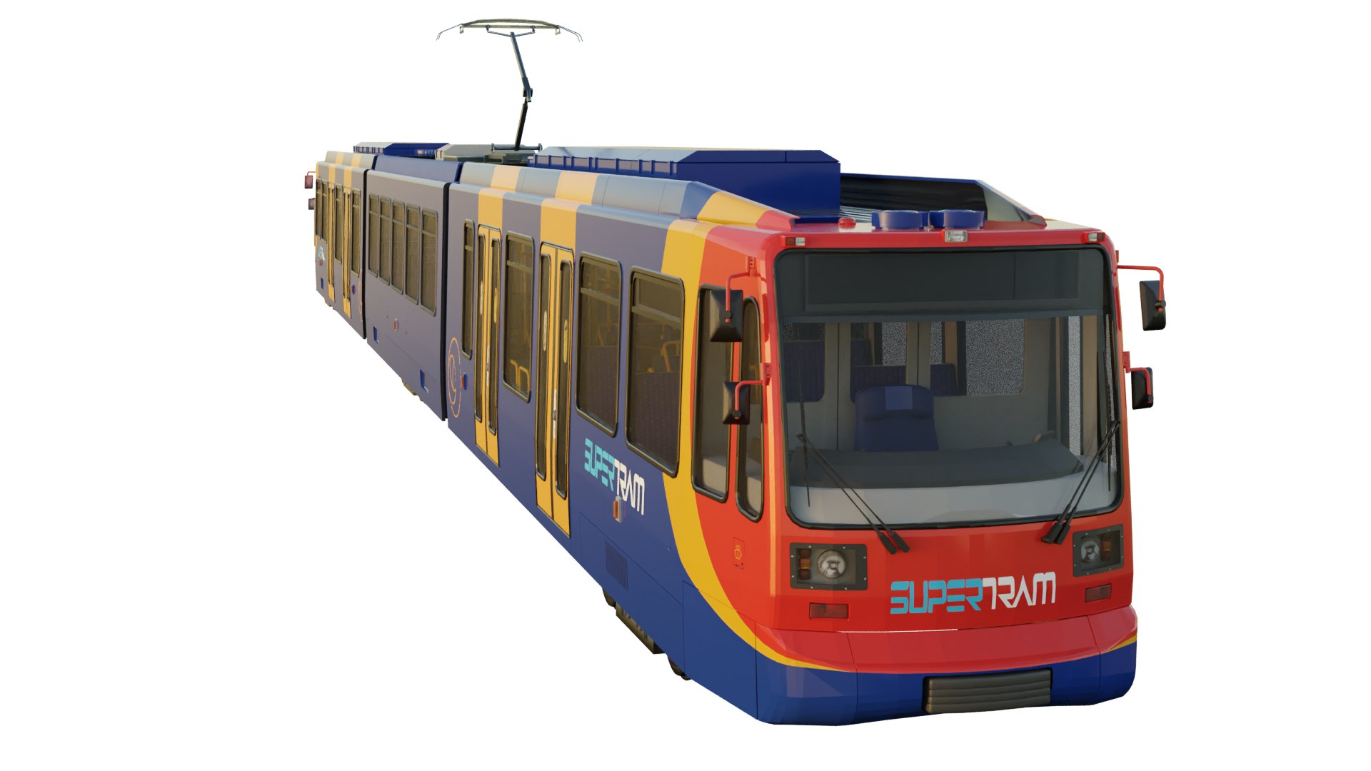 Sheffield Old Supertram - TurboSquid 2340790