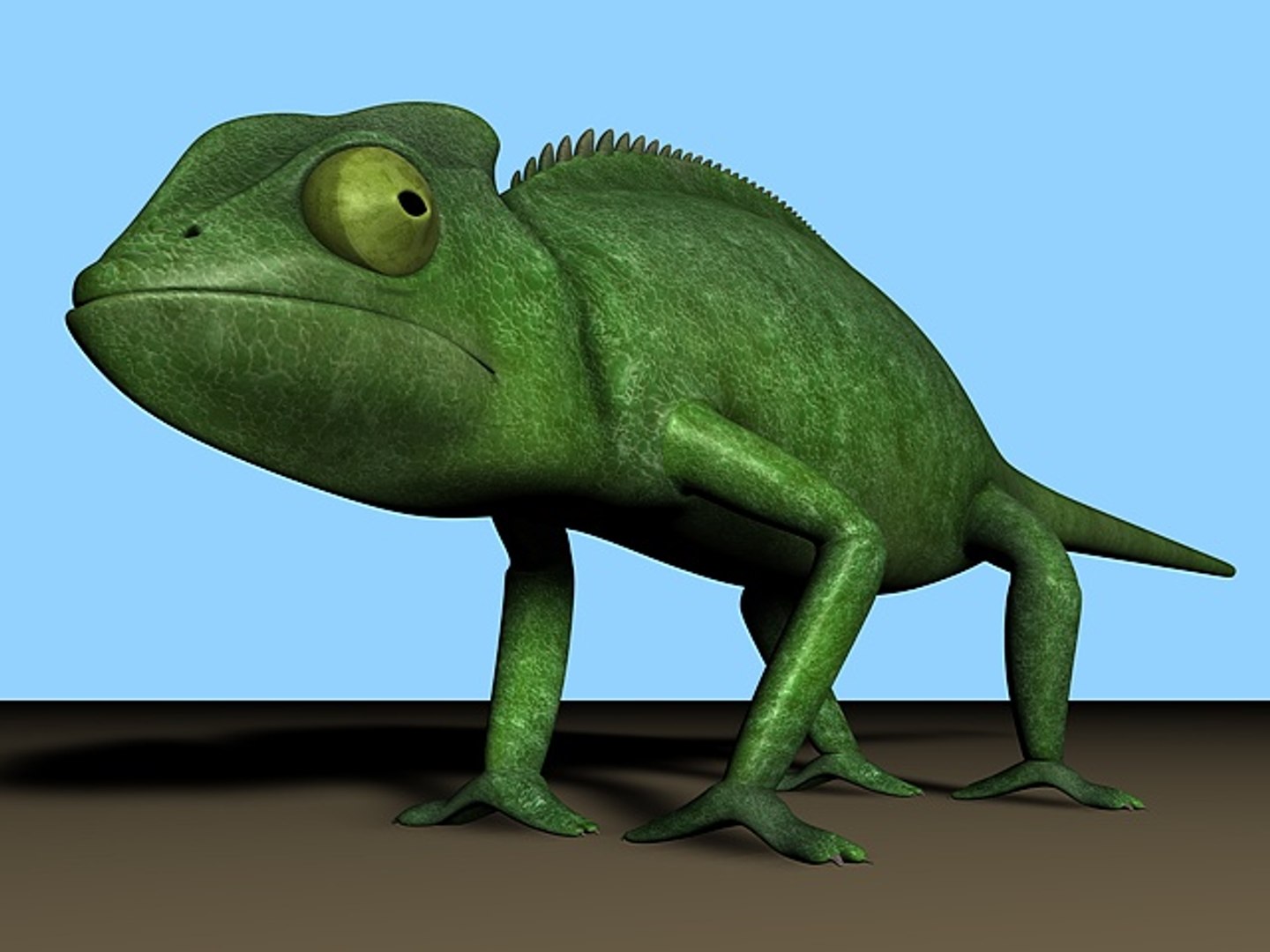 Chameleon Animation 3d Model