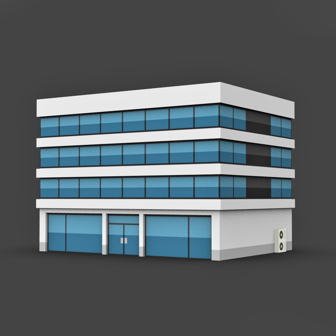 Cartoon Office Building 04 3D model - TurboSquid 2126376