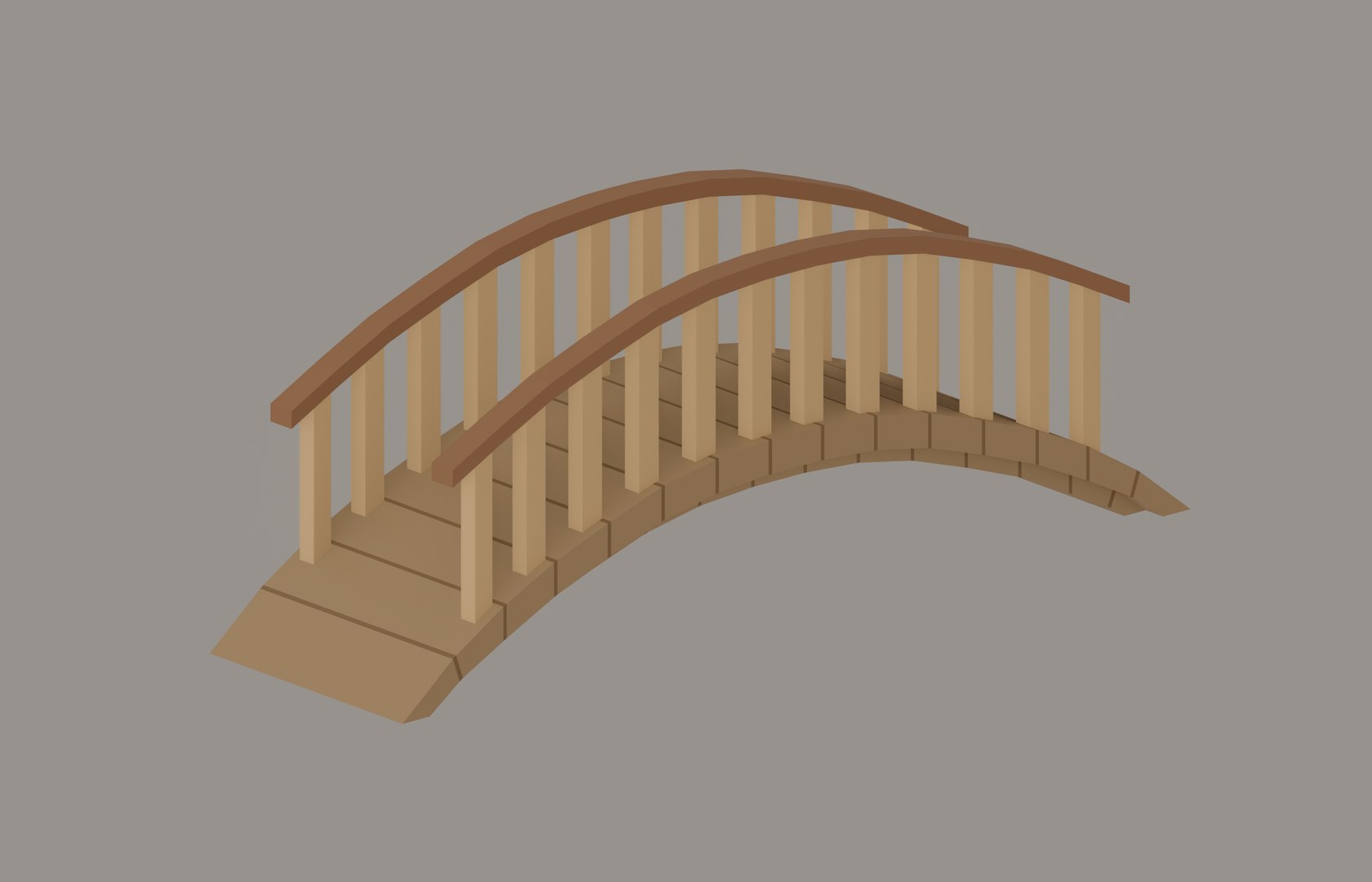 3D Model Low Poly Bridge - TurboSquid 2133149