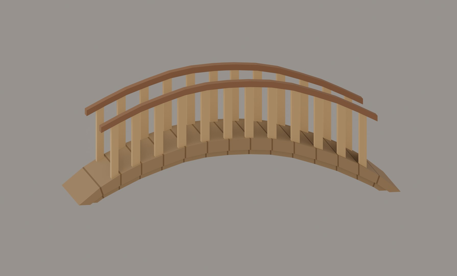 3D Model Low Poly Bridge - TurboSquid 2133149