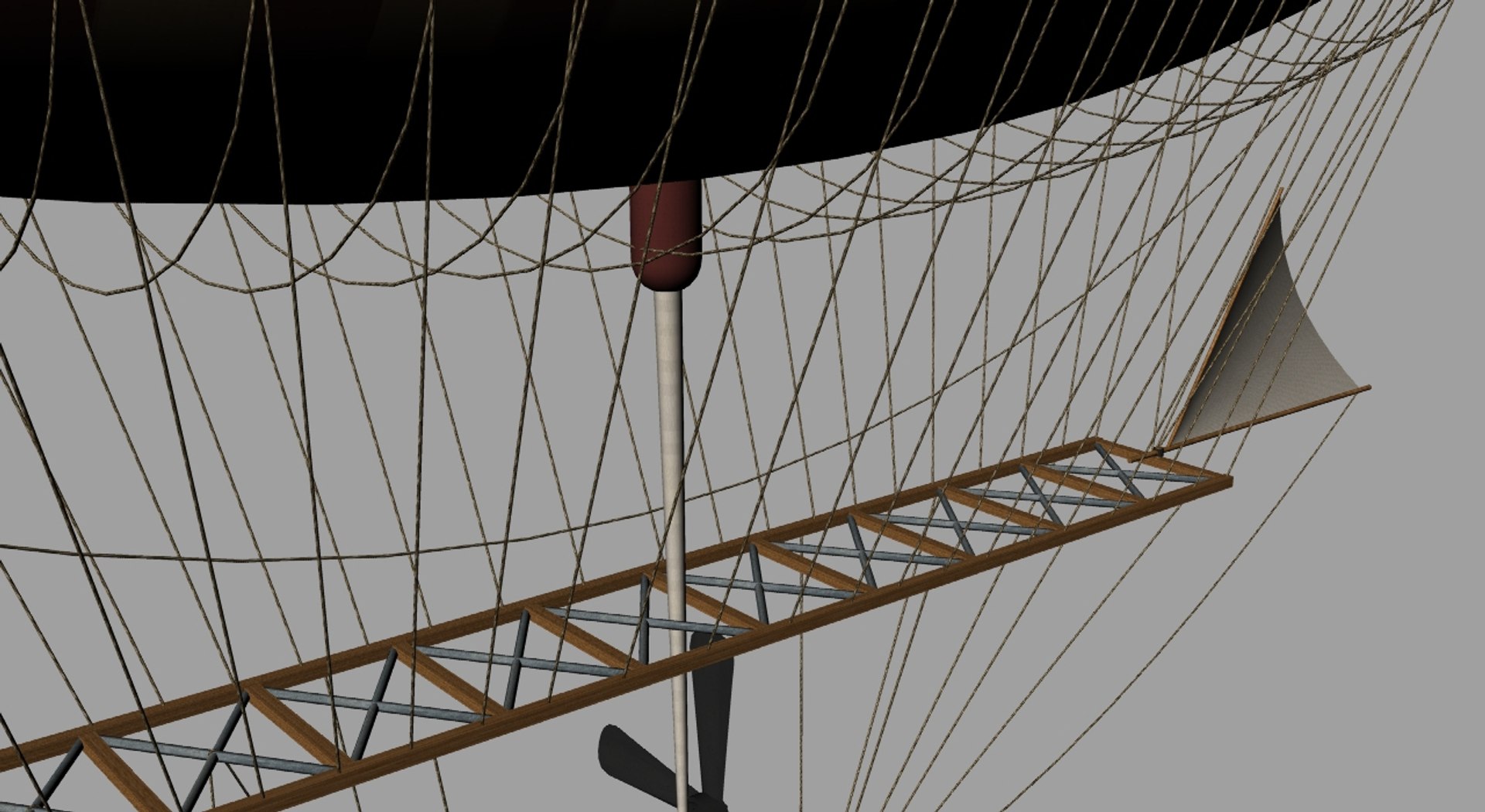 Airship Balloon Dirigible 3d Model