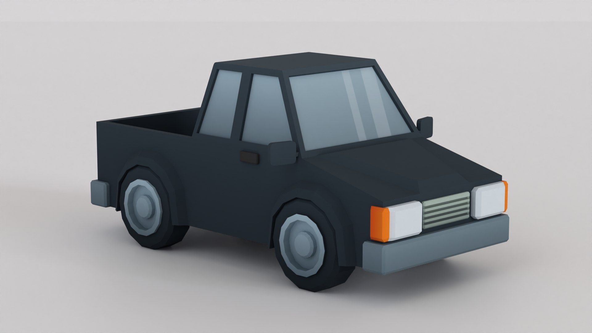 3D Cartoon Low Poly Car 03 - Pickup Truck Model - TurboSquid 2239234