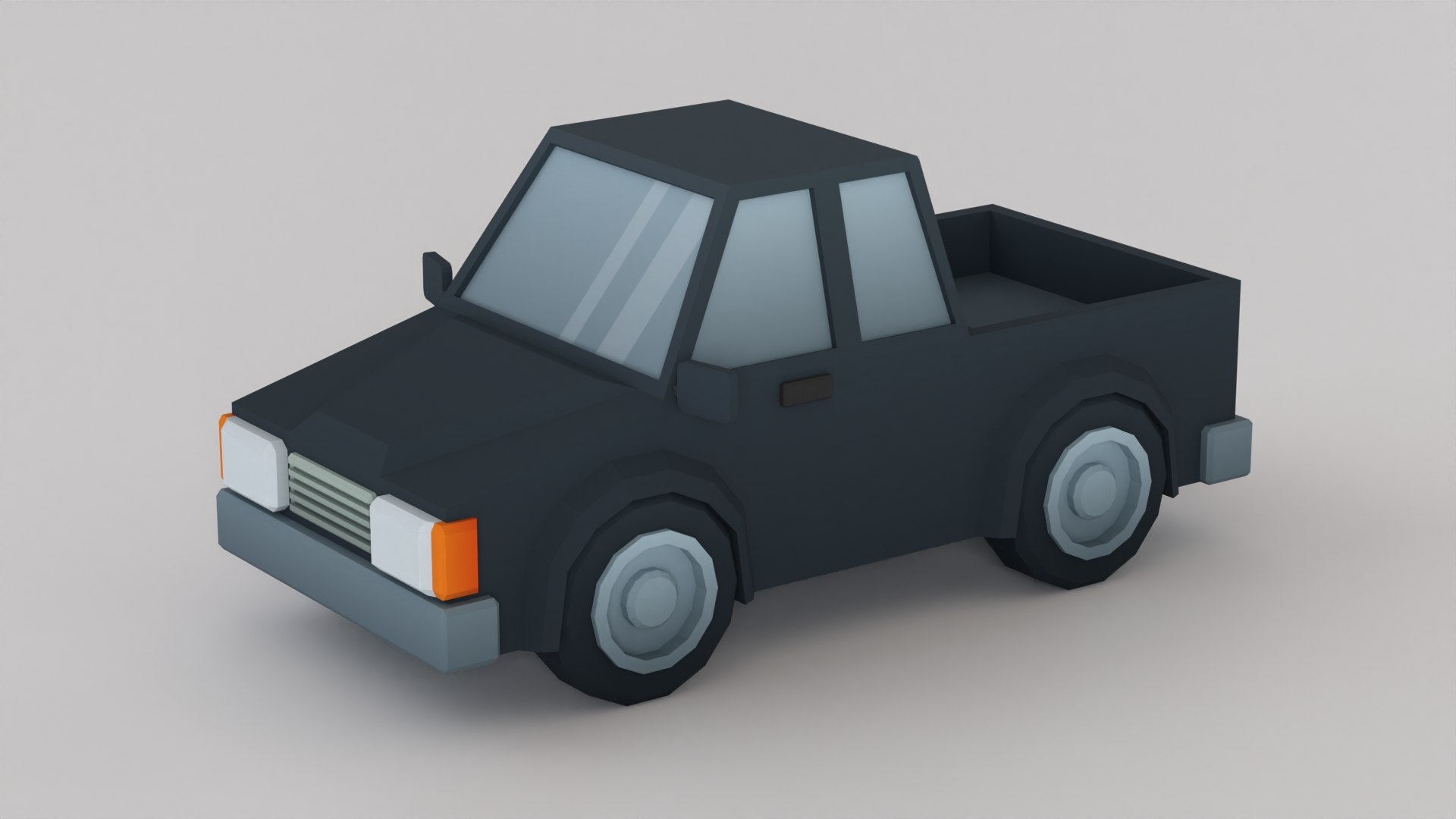 3D Cartoon Low Poly Car 03 - Pickup Truck Model - TurboSquid 2239234