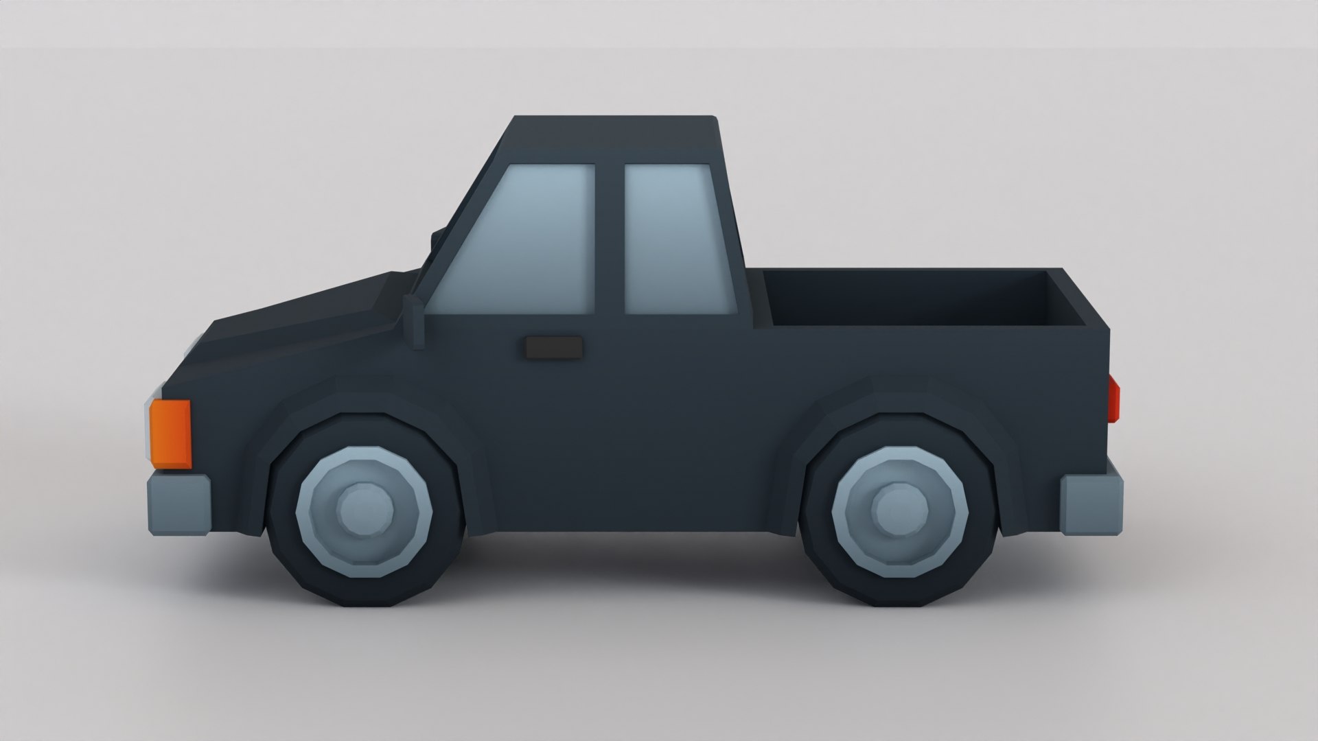 3D Cartoon Low Poly Car 03 - Pickup Truck Model - TurboSquid 2239234