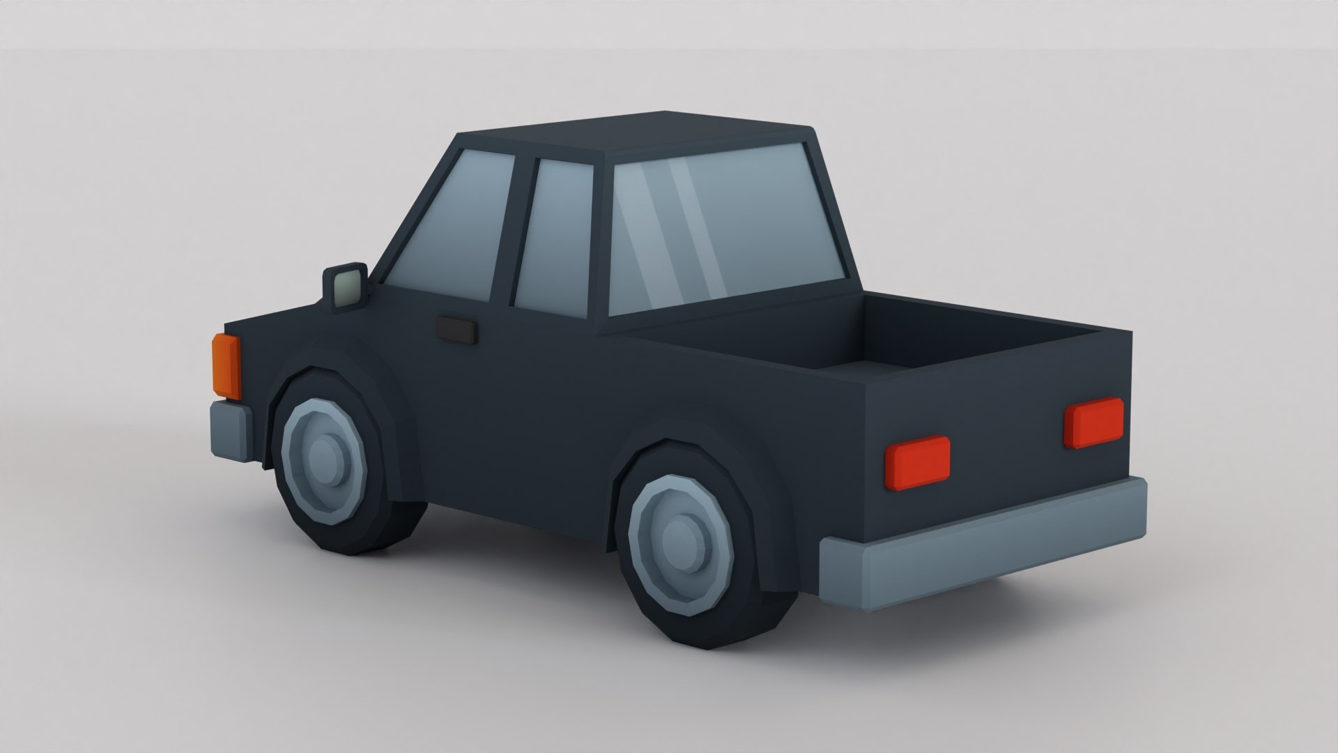 3D Cartoon Low Poly Car 03 - Pickup Truck Model - TurboSquid 2239234