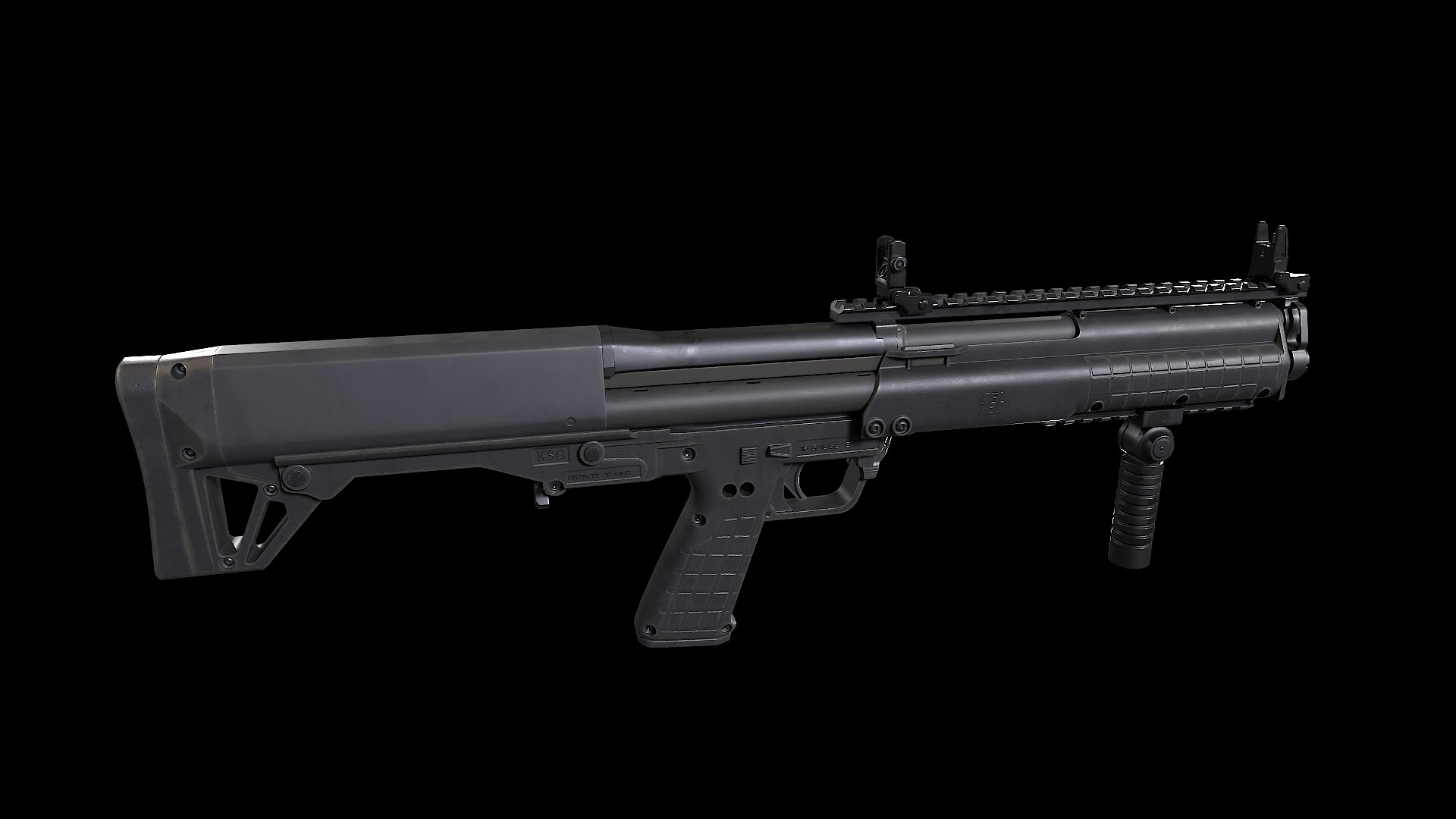 KELTEC KSG Game Model 3D - TurboSquid 2152112