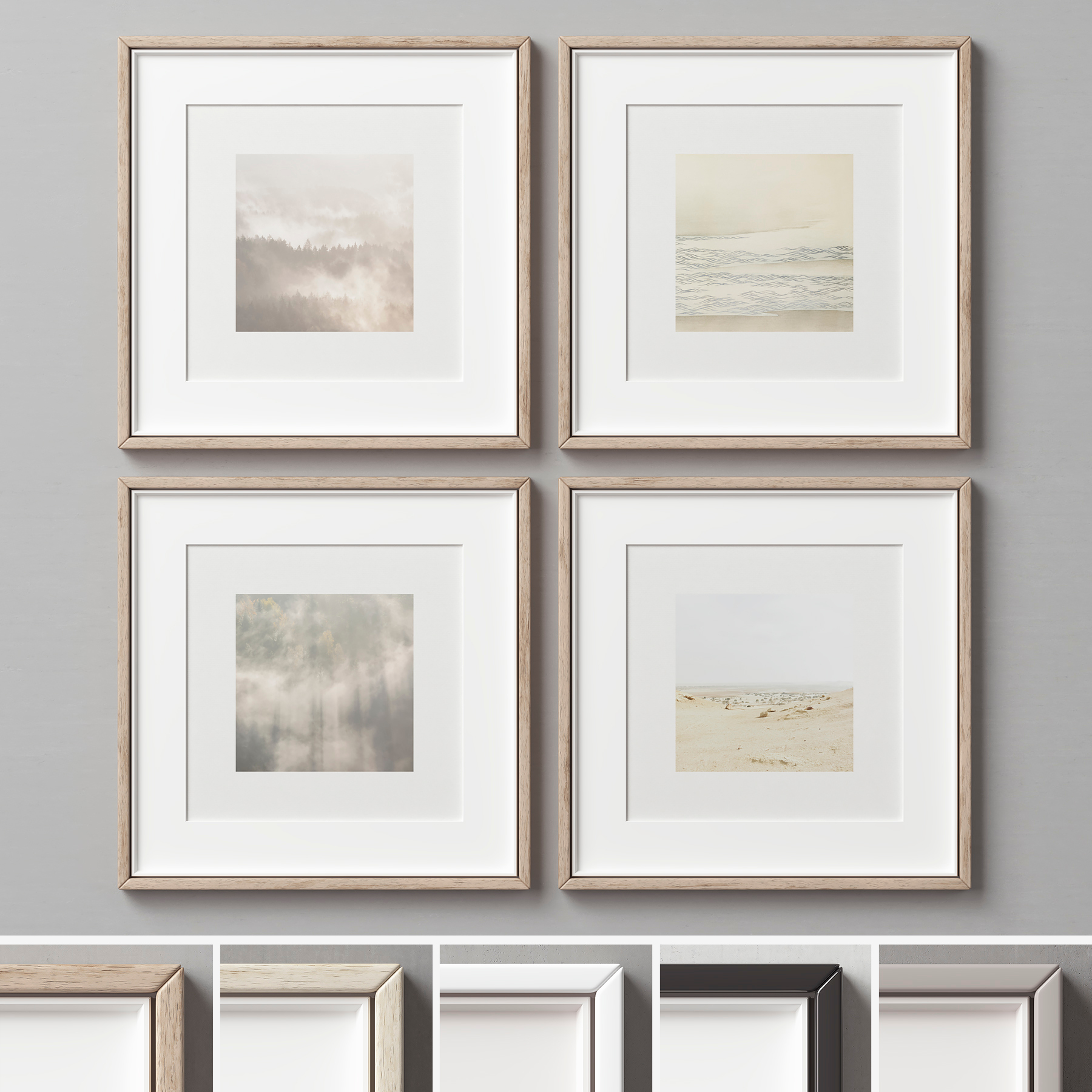 3D Picture Frames Set-405 - TurboSquid 2037567