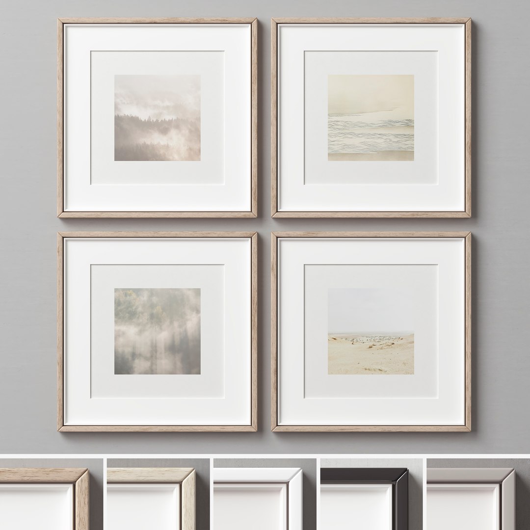 3D Picture Frames Set-405 - TurboSquid 2037567