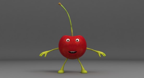 3D model cherry cartoon | 1148563 | TurboSquid