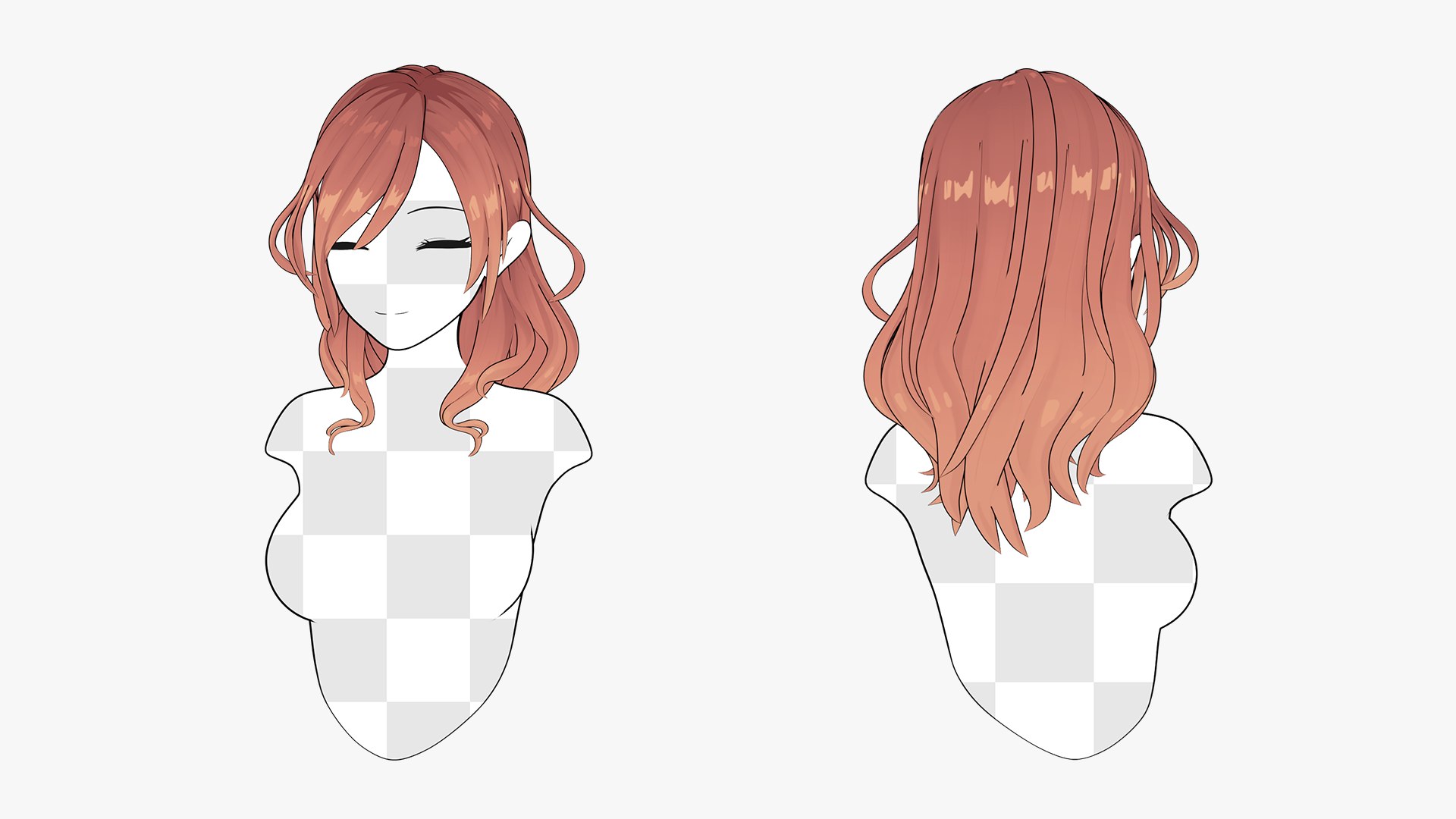 Anime Hairstyle Collection Model - TurboSquid 2299289