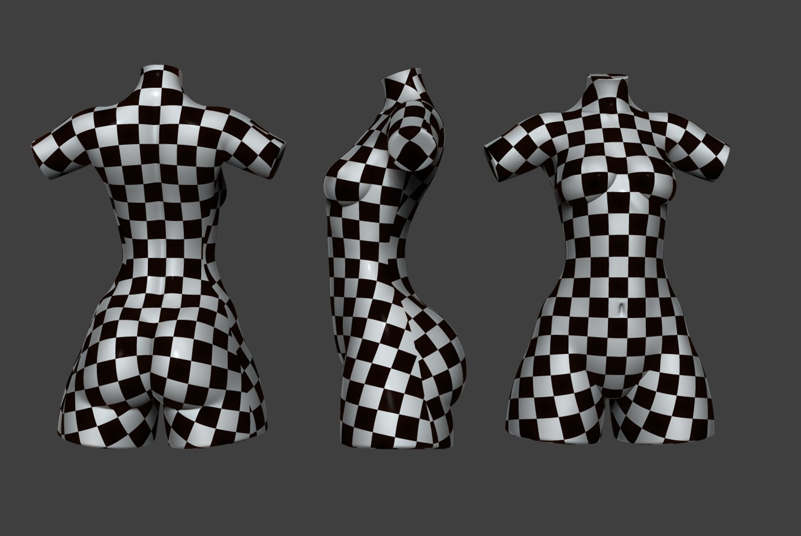 3D Female Torso - TurboSquid 1295234