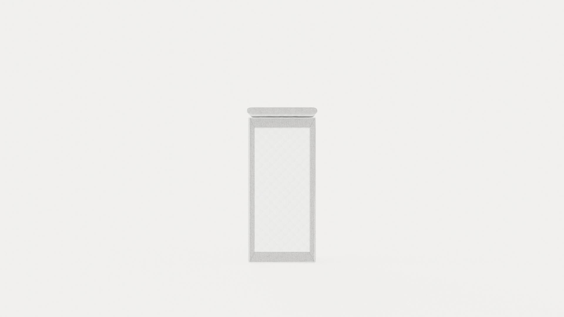 3D Royal Bed Package With Storage90x200 Light Gray - TurboSquid 2232896