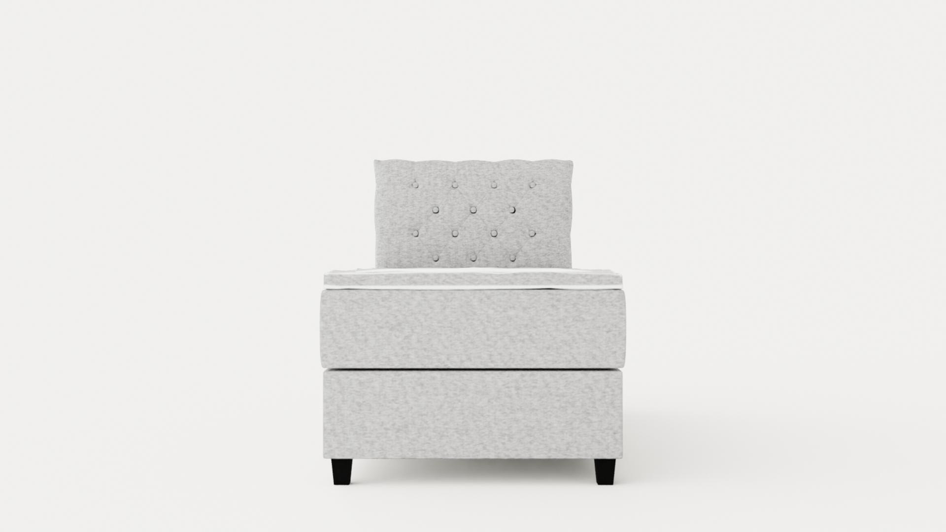 3D Royal Bed Package With Storage90x200 Light Gray - TurboSquid 2232896