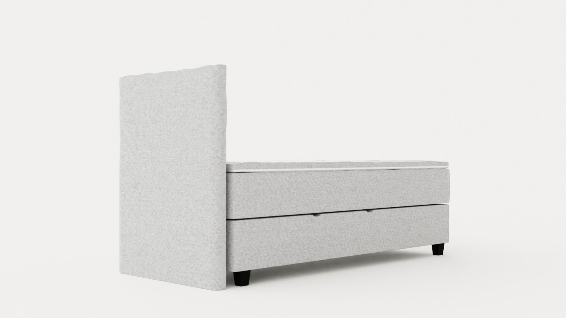 3D Royal Bed Package With Storage90x200 Light Gray - TurboSquid 2232896