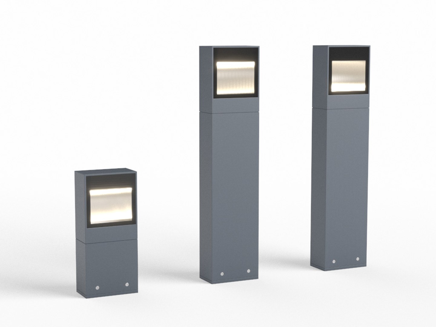 Erco Lightmark Bollard Luminaire 3d Model