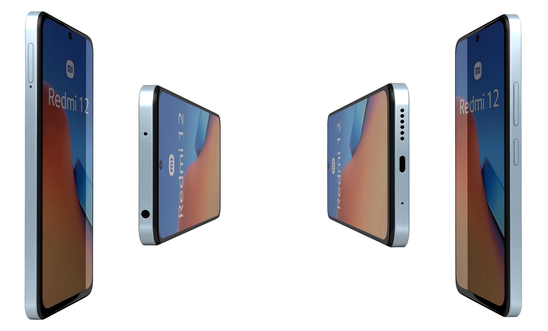 3D Xiaomi Redmi 12 Blue - TurboSquid 2087310