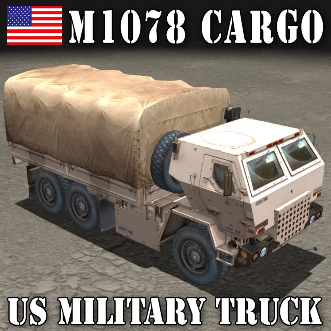 3d M1078 Cargo Truck Transport Model